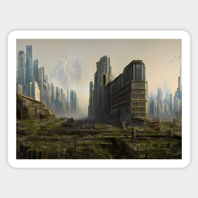 apocalypse - Buildings - Sticker | TeePublic