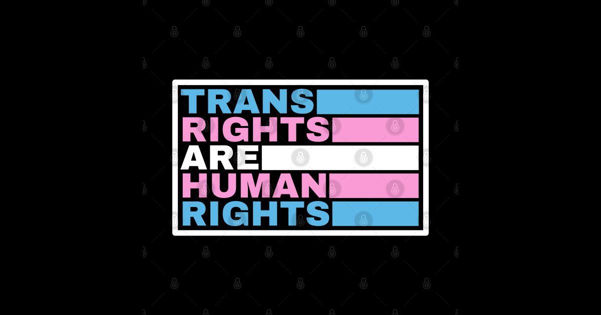 Trans rights are human rights - Trans Rights - Sticker | TeePublic