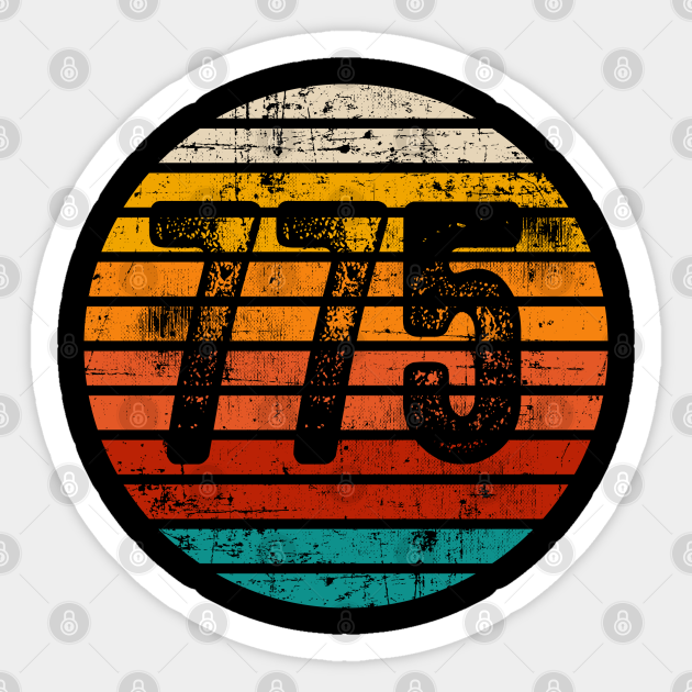 Distressed Vintage Sunset 775 Area Code - 775 Area Code - Sticker ...