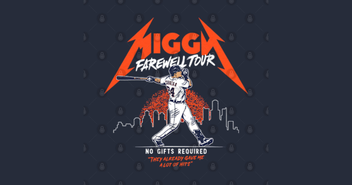 Miguel Cabrera Miggy Farewell Tour - Miguel Cabrera - T-Shirt | TeePublic