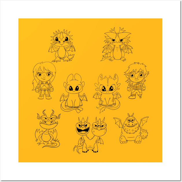 Dragons coloring, black and white, httyd party, halloween kids party ...