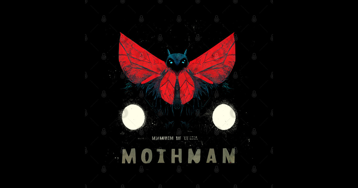 The mothman - Mothman - Sticker | TeePublic
