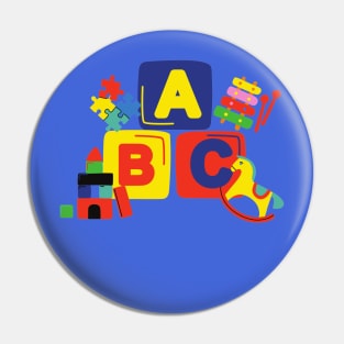 Abc Alphabet Letter Pins and Buttons for Sale | TeePublic