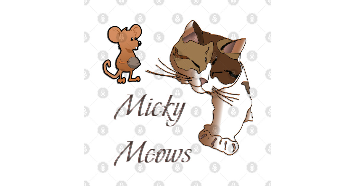 Mickey Meows - Mickey Meows - T-Shirt | TeePublic