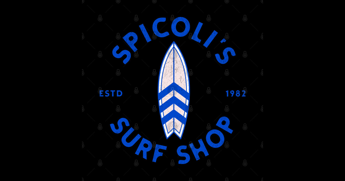 Spicoli's Surf Shop - Est. 1982 - Spicoli - Sticker | TeePublic