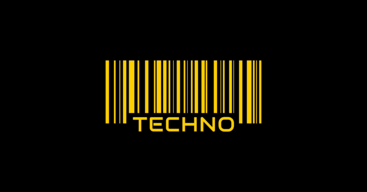 Techno Barcode - Edm Music - Sticker | TeePublic