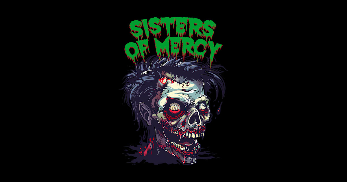Zombie Head Sisters Of Mercy - Sisters Of Mercy - Sticker | TeePublic