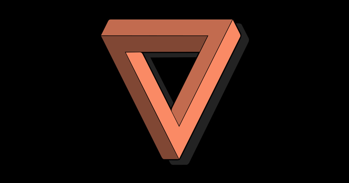 Endless Triangle - Geometry - Sticker | TeePublic