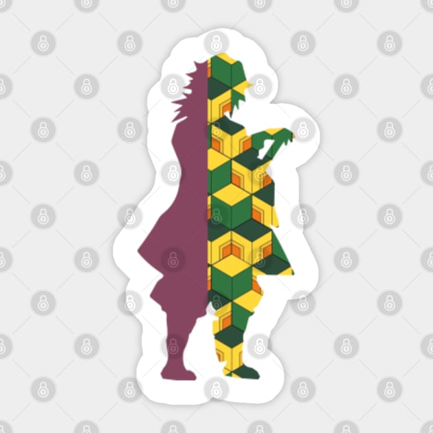 Giyuu Tomioka Silhouette Pattern Demon Slayer - Giyuu Tomioka ...