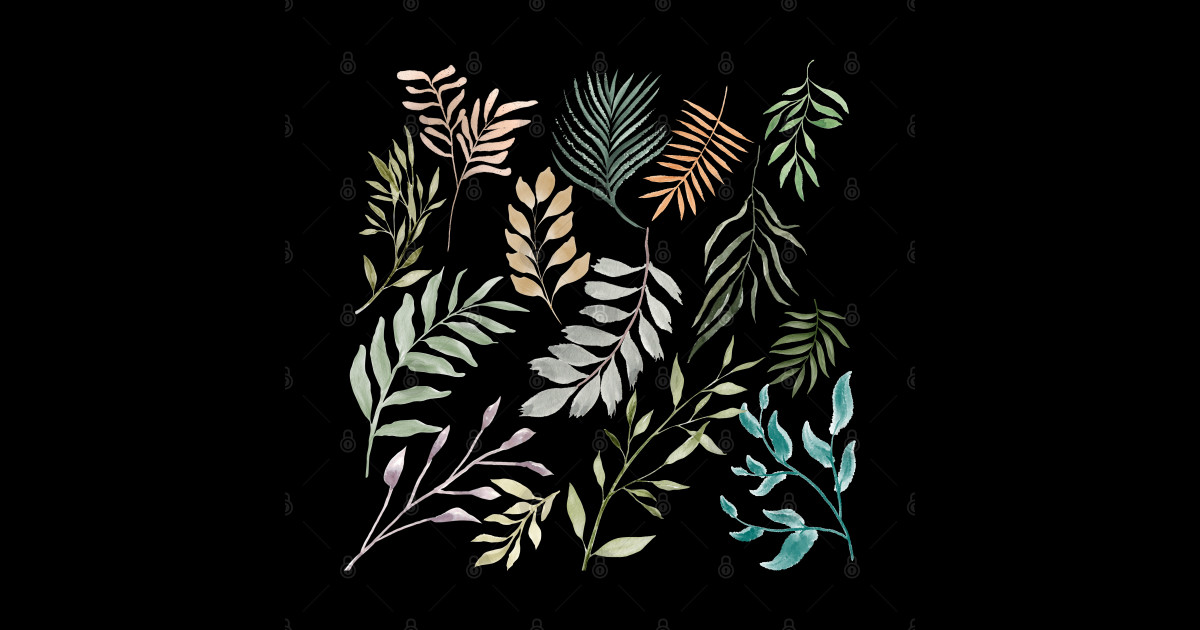 Nature pattern - Leaf Pattern - Sticker | TeePublic