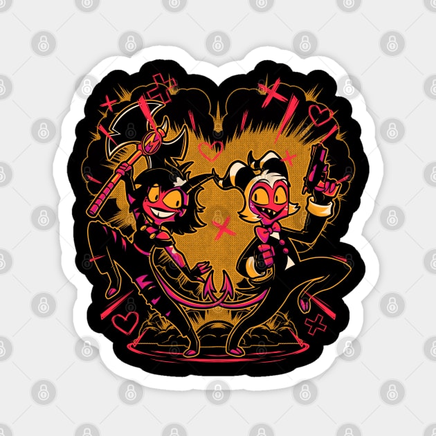 Hell Couple Animation - TV Show Animation Gift - Webseries - Magnet ...