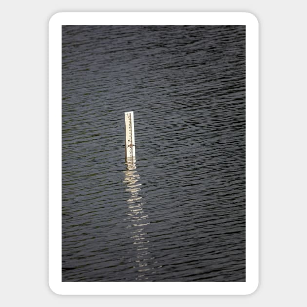 Depth Marker in a Lake - Lake - Sticker | TeePublic