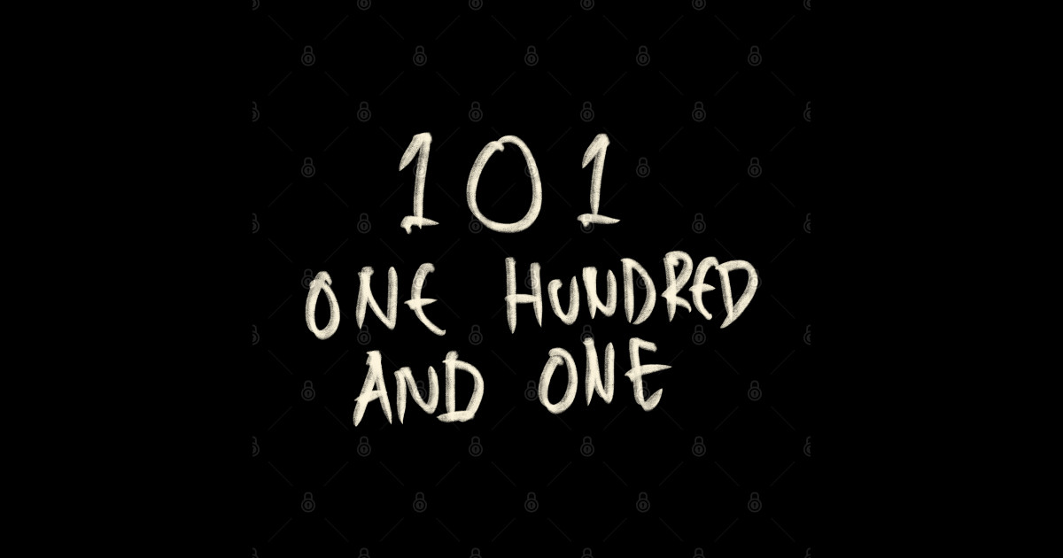 Hand Drawn Letter Number 101 One Hundred And One - 101 - Posters and ...