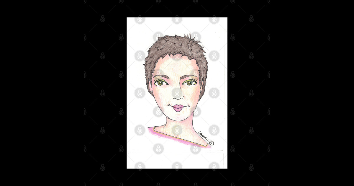 Glam Girls - Spiky Hair - Girl - Sticker | TeePublic