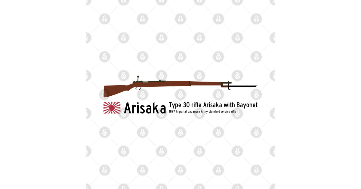 Arisaka Type 30 rifle Arisaka with bayonet historical 1897 Imperial ...