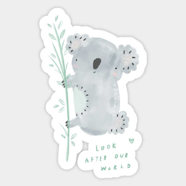 Look after our world - Climate Change - Sticker | TeePublic