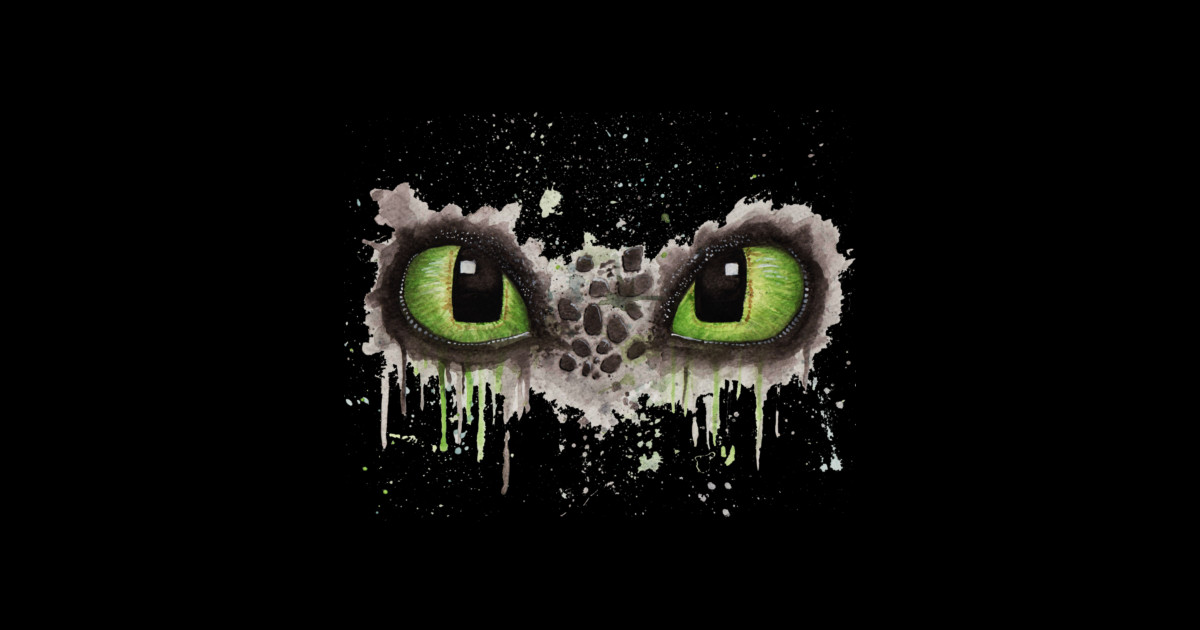 Toothless eyes - Toothless - Sticker | TeePublic