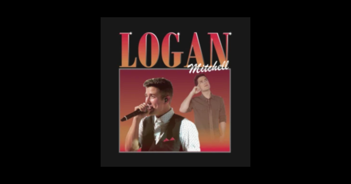 Logan Mitchell Retro Art - Logan Mitchell - Sticker | TeePublic
