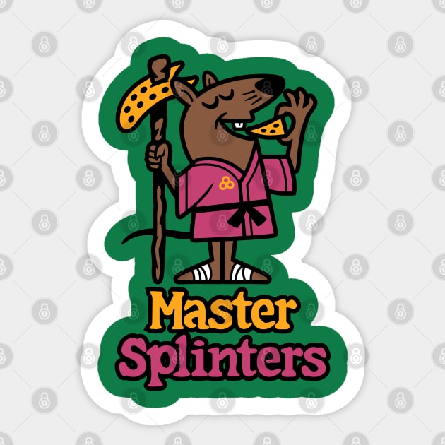 Master Splinters Pizza - Tmnt Ninja Turtles - Sticker | TeePublic