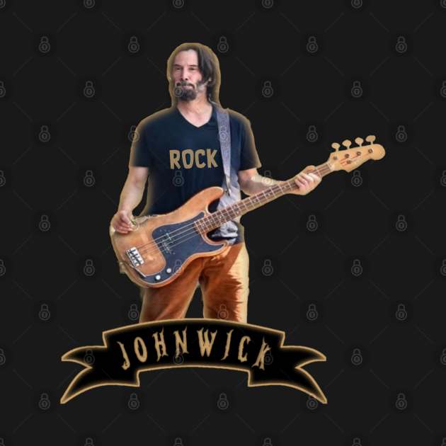 Guitarist John Wick logo - John Wick - T-Shirt | TeePublic
