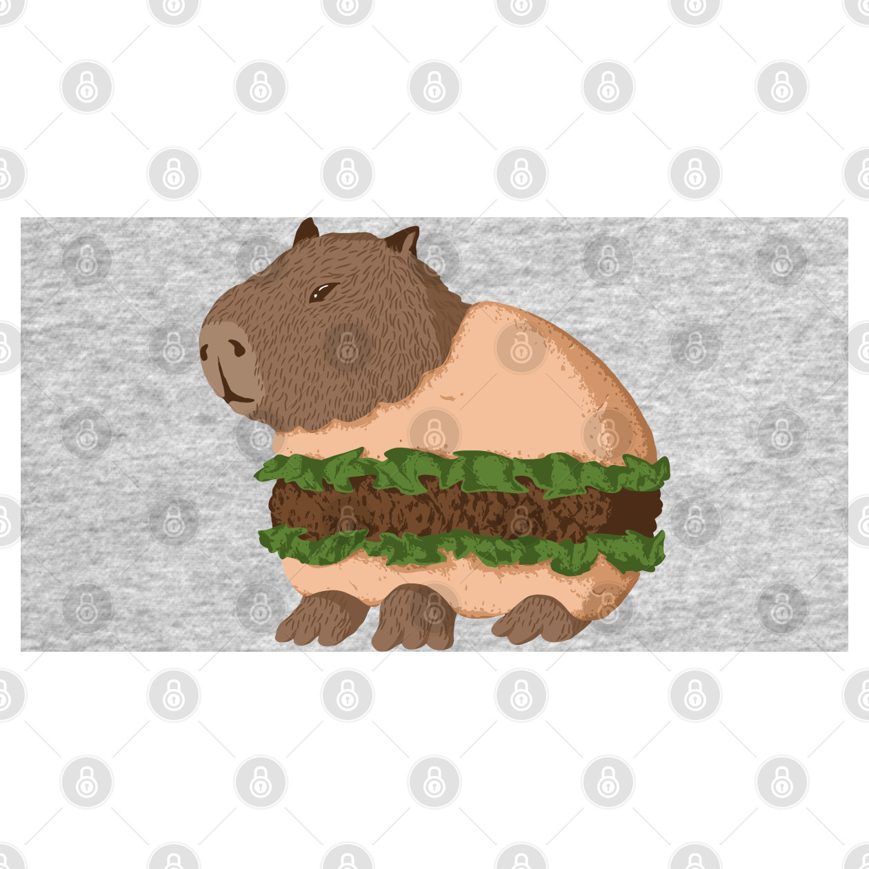 Capybara Burger (Capyburger) - Capybara - T-Shirt | TeePublic
