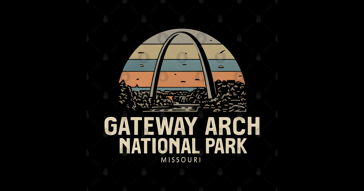 Gateway Arch National Park Missouri - Gateway Arch - Sticker | TeePublic