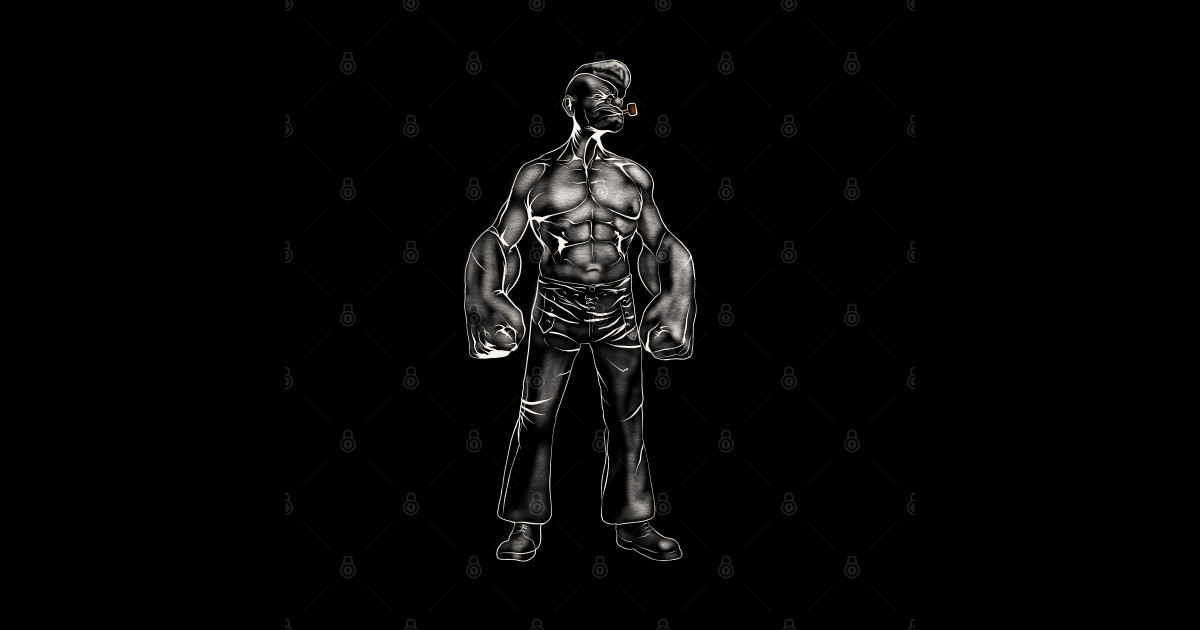 Popeye Ripped 2 - Popeye - Sticker | TeePublic