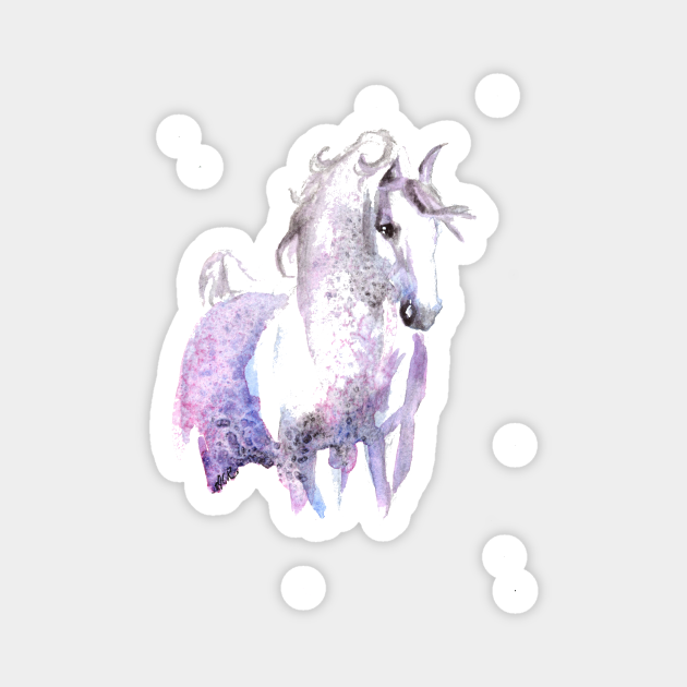 Dappled Arabian Horse in Amethyst - Arabian - Magnet | TeePublic