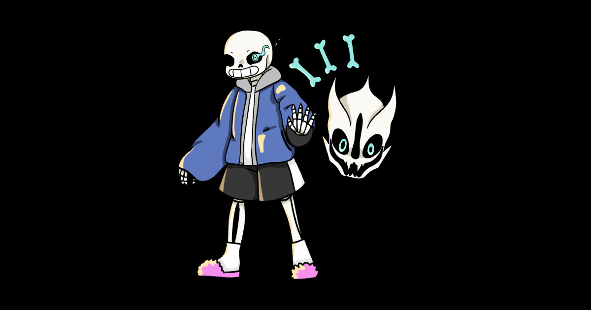 Sans Gaster Blaster - Sans Undertale - Sticker | TeePublic