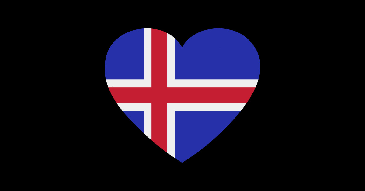 I Love Iceland // Heart-Shaped Icelandic Flag - I Love Iceland ...
