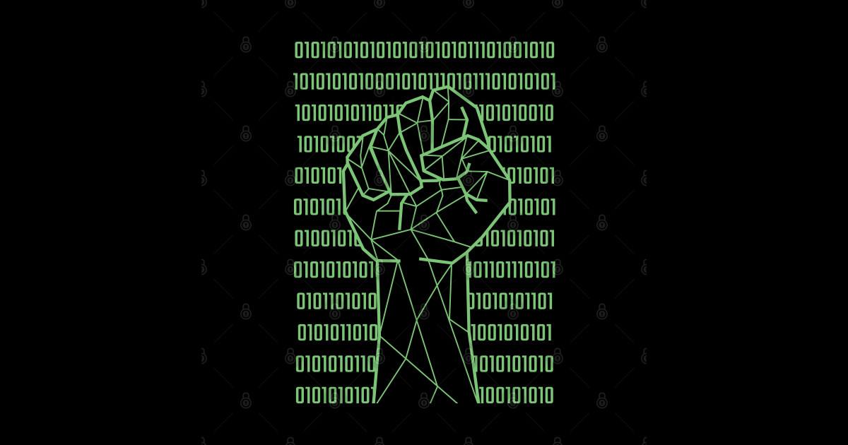 Digital Revolution - Binary Code - Sticker | TeePublic