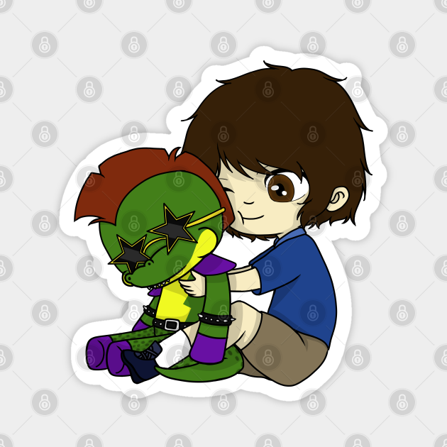 FNAF security breach (gregory and monty plush) - Chibi - Magnet | TeePublic