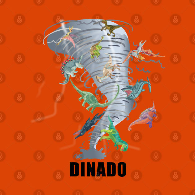 Dinosaur Tornado (Dinado) Kids Design - Dinosaurs - Kids T-Shirt ...