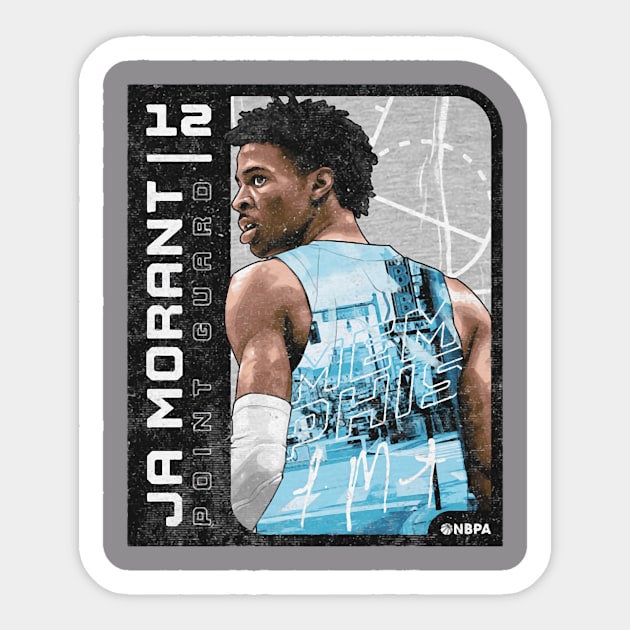 Ja Morant Memphis Card - Ja Morant - Sticker | TeePublic