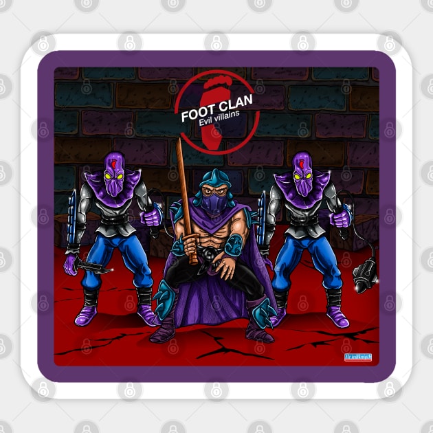 how to draw the foot clan