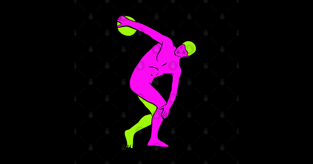 Discobolus Disc Thrower Sculpture 80s Minimal Artwork - Minimal ...