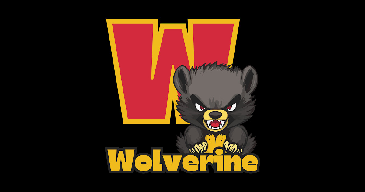Wolverine - Alphabet Letters - Cute & Funny - Wolverine - Sticker ...