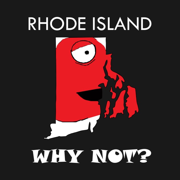 A funny map of Rhode Island - Rhode Island - T-Shirt | TeePublic