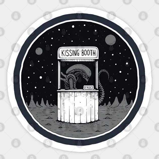 Xenomorph Kissing Booth - Kissing - Sticker | TeePublic