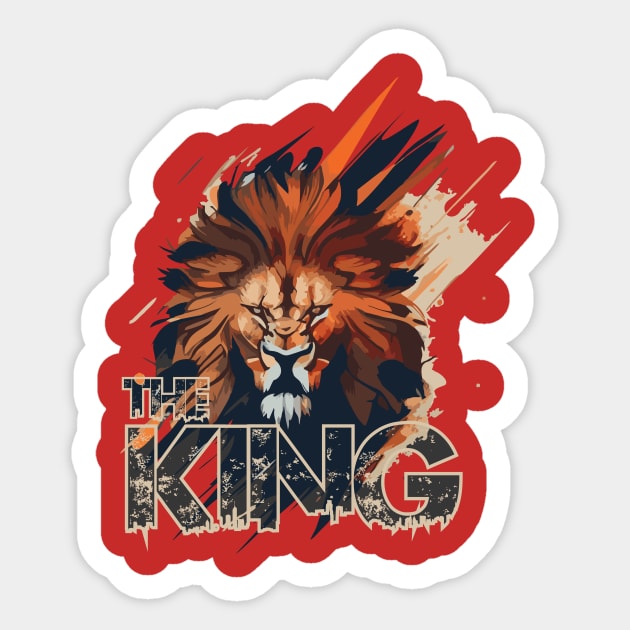The King Pride Design - The King Pride Design - Sticker | TeePublic