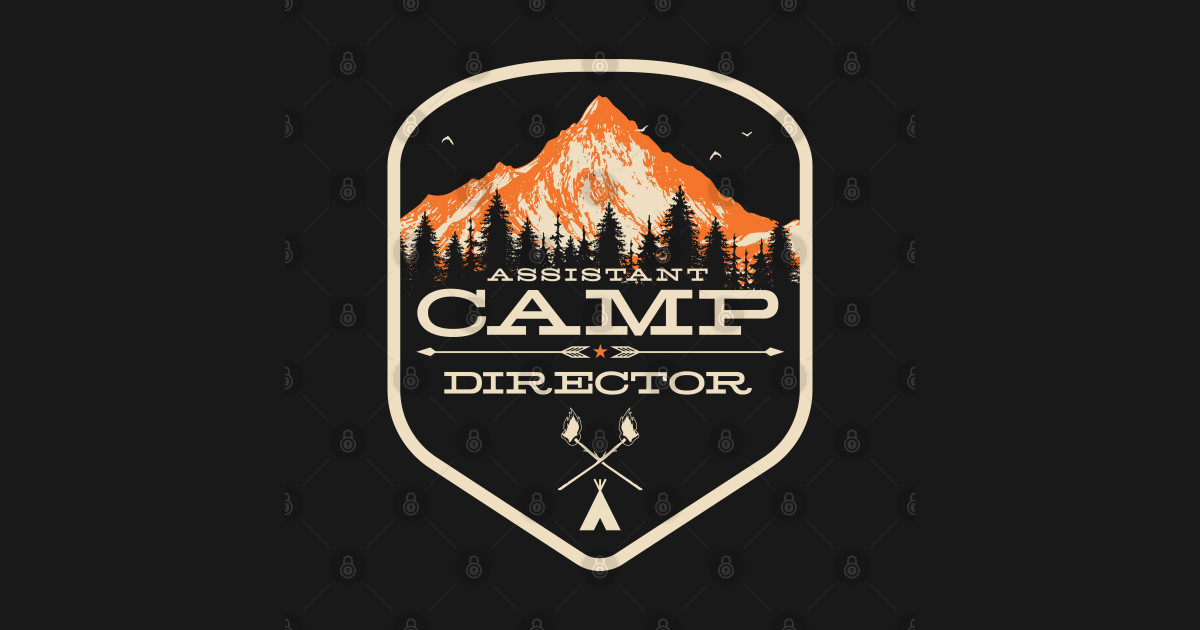 Assistant Camp Director print - Camp Staff - Camping design graphic ...