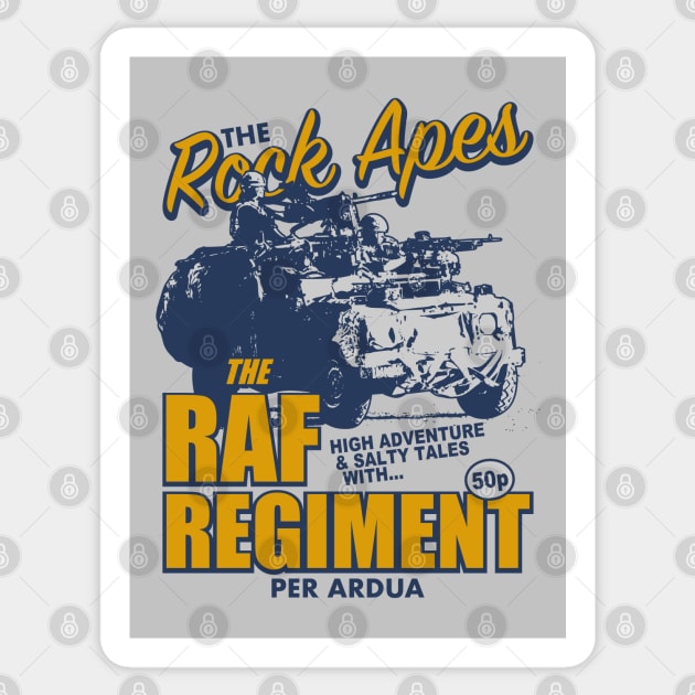 RAF Regiment Rock Apes - Royal Air Force - Sticker | TeePublic