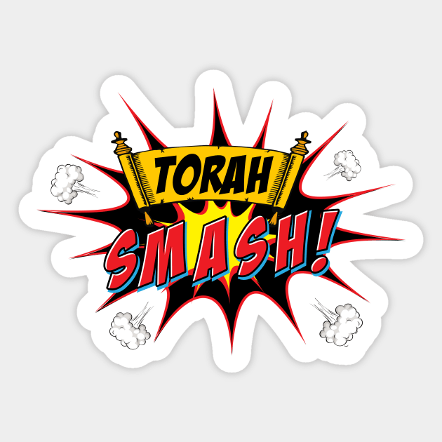 Torah Smash! The (Transparent) Logo for Nerdy Jews - Torah - Sticker ...