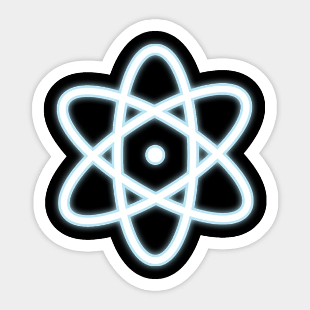 Atom Atomic Symbol - Atomic - Sticker | TeePublic