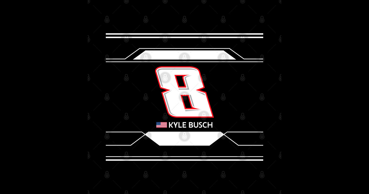 Kyle Busch #8 2023 NASCAR Design - Kyle Busch - Sticker | TeePublic