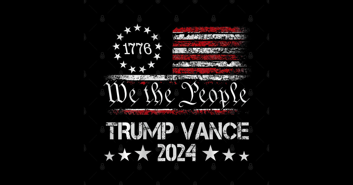 Trump Vance 2024 Retro Stripe Trump Jd Vance - Trump Vance - Posters ...