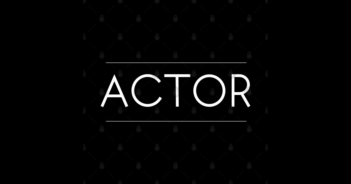Actor Minimalist Design - Actor - Sticker | TeePublic
