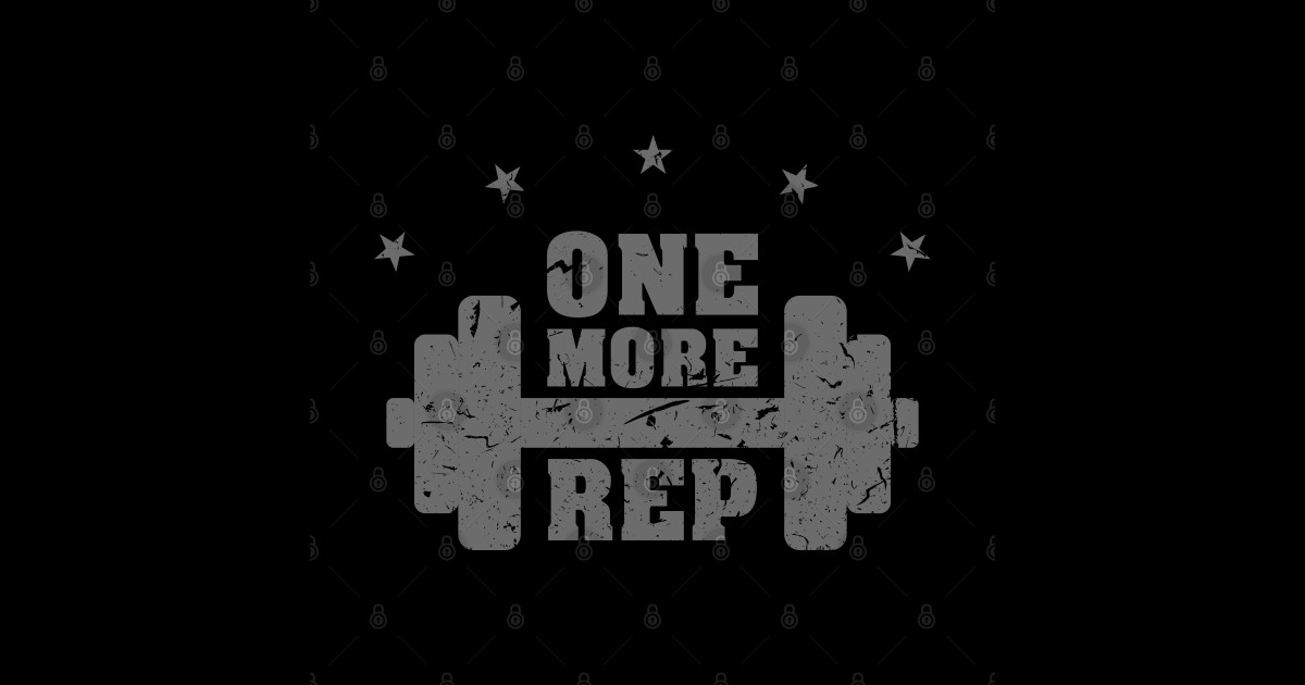 One more rep - Gym Bodybuilding Motivation - Pillow | TeePublic