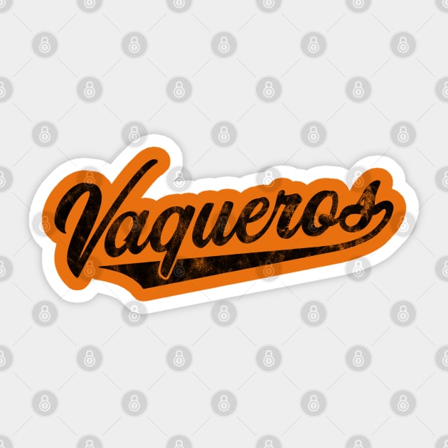 Show your support for UTRGV! - Vaqueros - Sticker | TeePublic