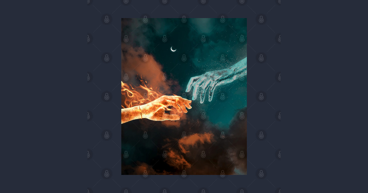 Fire And Ice - Love - T-Shirt | TeePublic